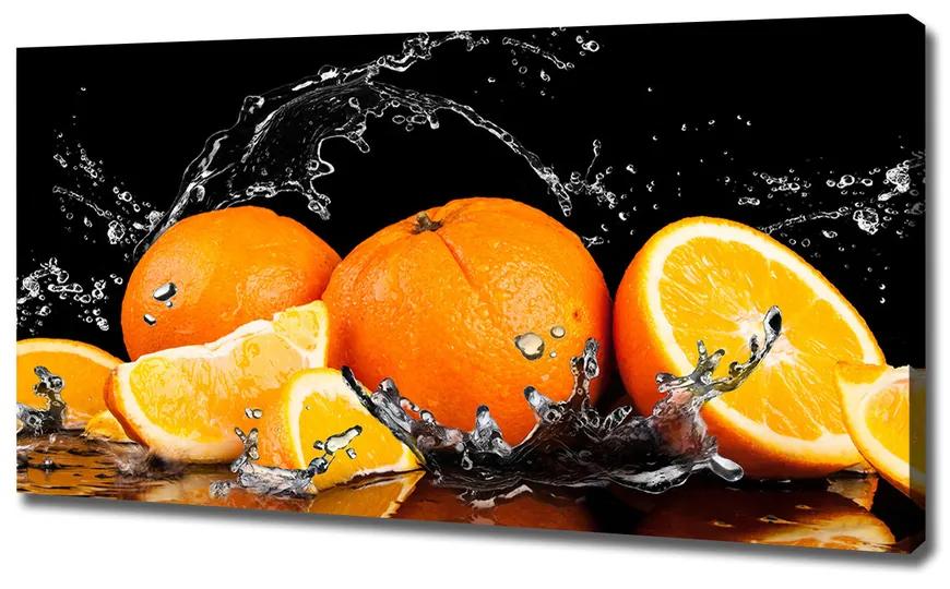 Wallmuralia Foto obraz na plátně Pomeranče a voda 120x60 cm