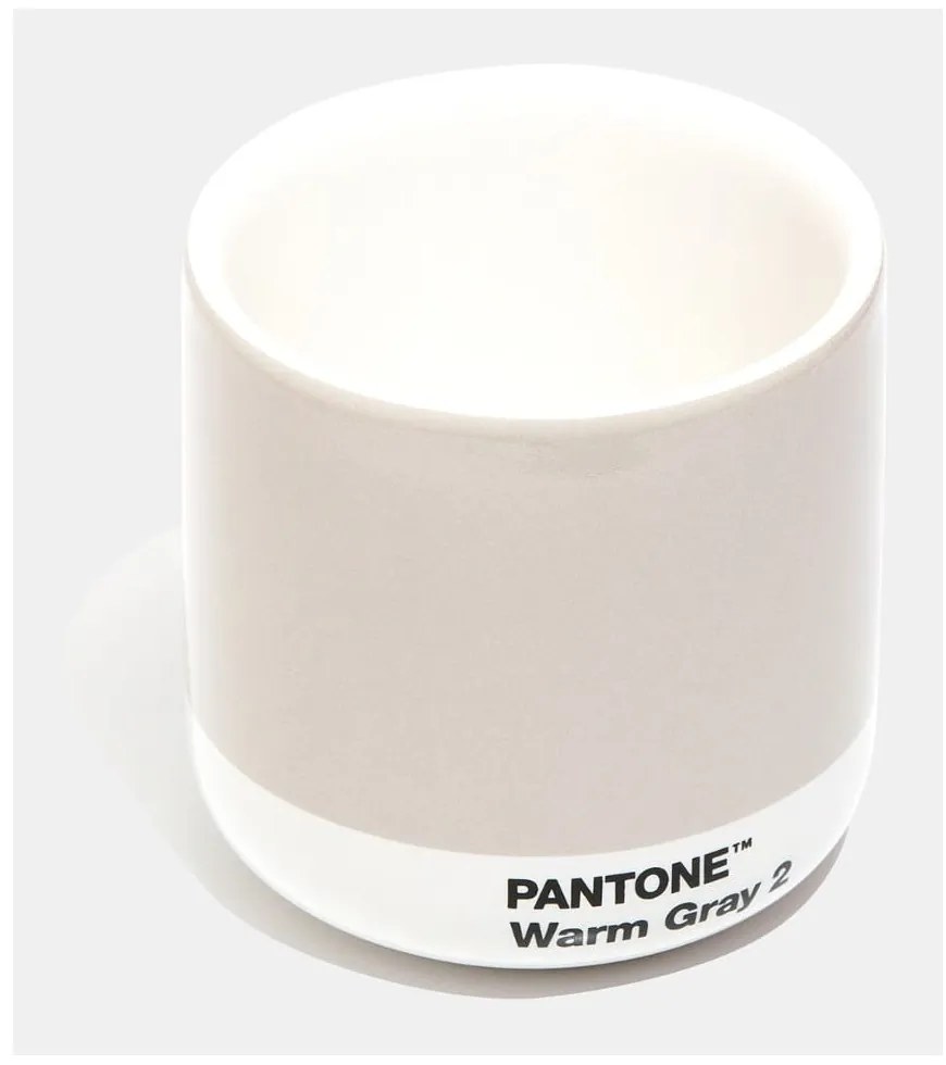 Světle šedý porcelánový šálek na cappuccino 175 ml Warm Gray 2 – Pantone