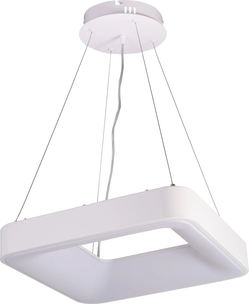 T-LED 105551 LED svítidlo ZULU 48W CCT hranaté bílé závěsné CCT