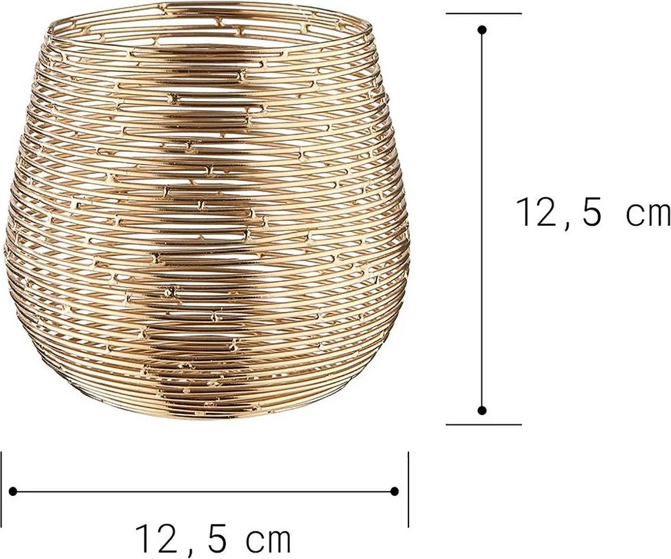 Butlers TWINE LIGHT Svícen na čajovou svíčku 12,5 cm