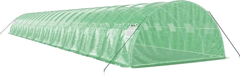 Skleník s ocelovým rámem zelený 88 m² 22 x 4 x 2 m 3188070