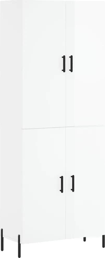 vidaXL Skříň highboard 69,5 x 34 x 180 cm kompozitní dřevo [3195685] Barva: hnědý dub