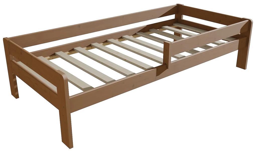 Vomaks Dětská postel se zábranou VMK003C KIDS Rozměr: 100 x 200 cm, Barva: bezbarvý lak