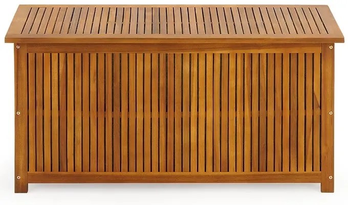 Zahradní úložný box s vnitřní plachtou, akátové dřevo, 115 x 50 x 59 cm 101835