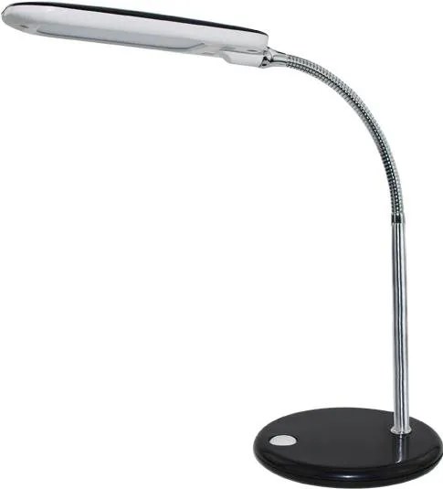 Stolní lampa led stolní lampička s vypínačem baz 5w/230v/4000k/340lm/120°/ip20, černá