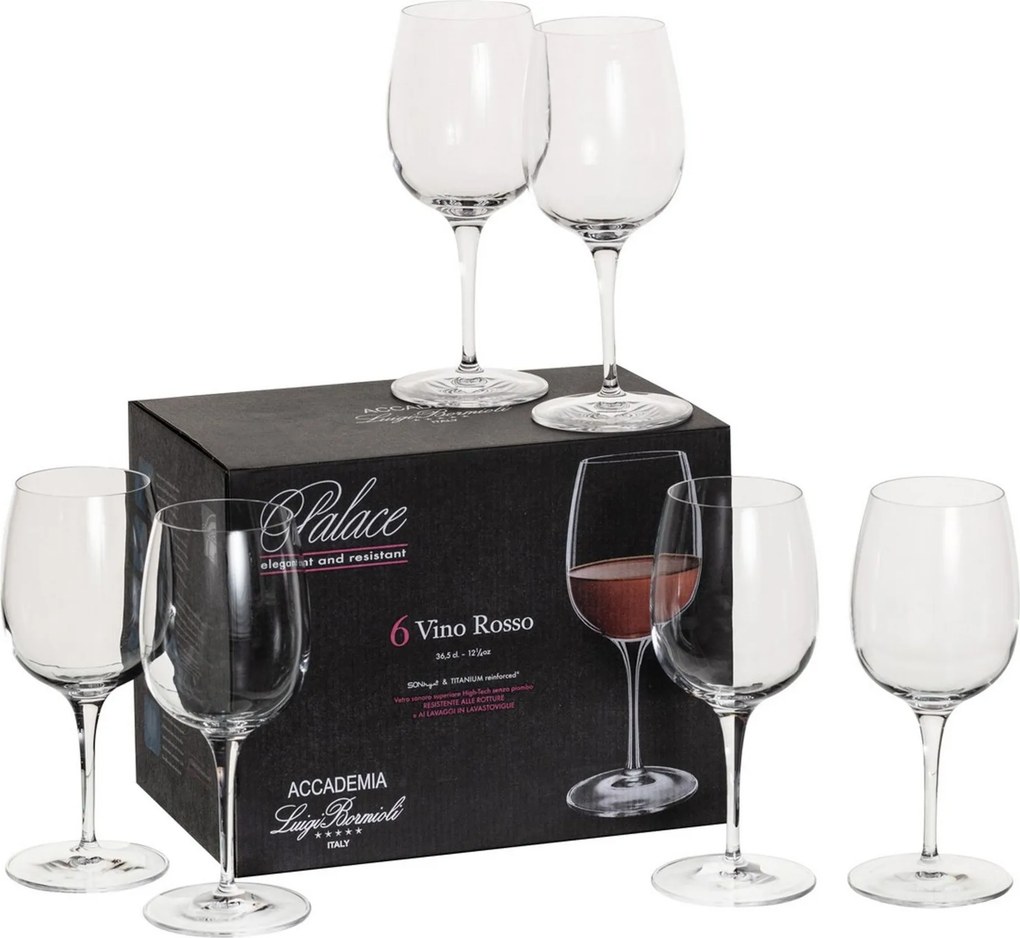Sklenice na víno Palazzo 6ks 365ml