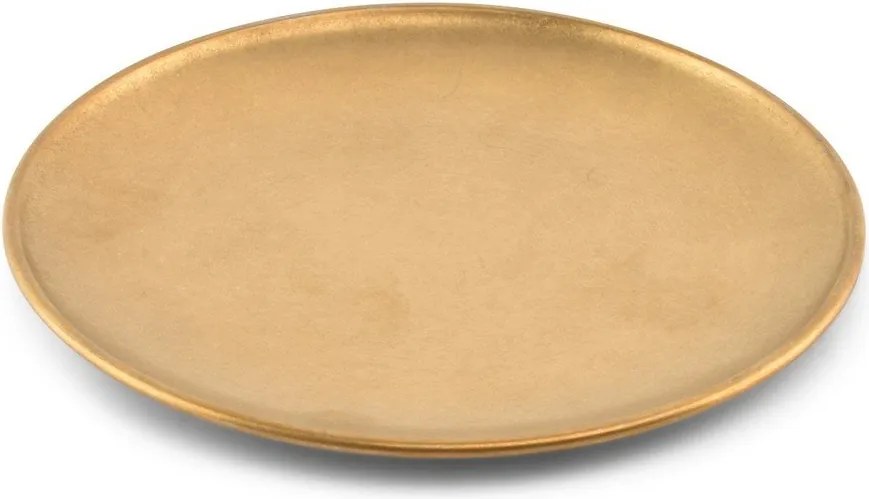 Dezertní kovový talíř ve zlaté barvě ø 17 cm Serve – BonBistro