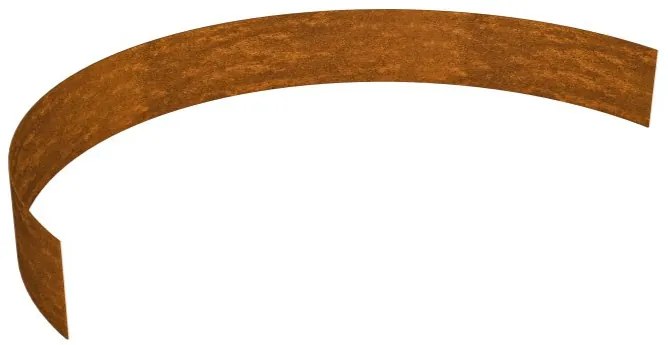 Zahradní kruhový obrubník CORTEN Ø 120 cm ✔ Bez otvorů (pro kotvicí trny)