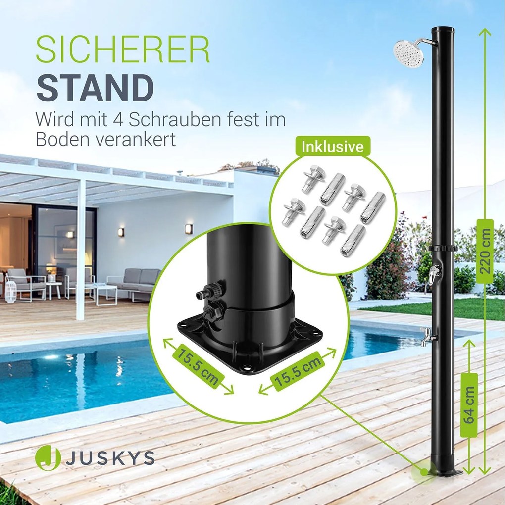 Juskys Solární zahradní sprcha Victoria Velikost: 20 L