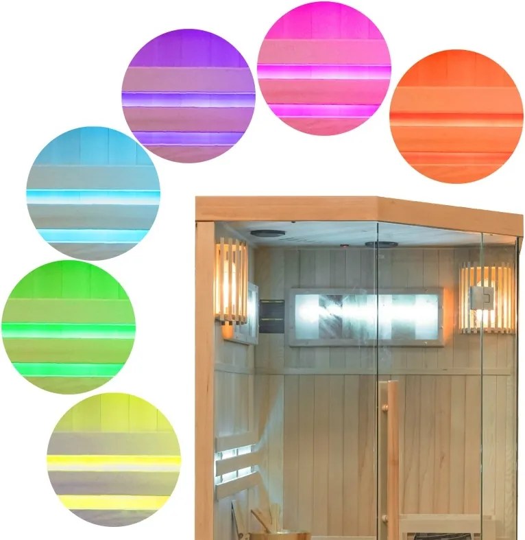 BPS-koupelny Finská sauna Relax  120x120, 1-2 osoby