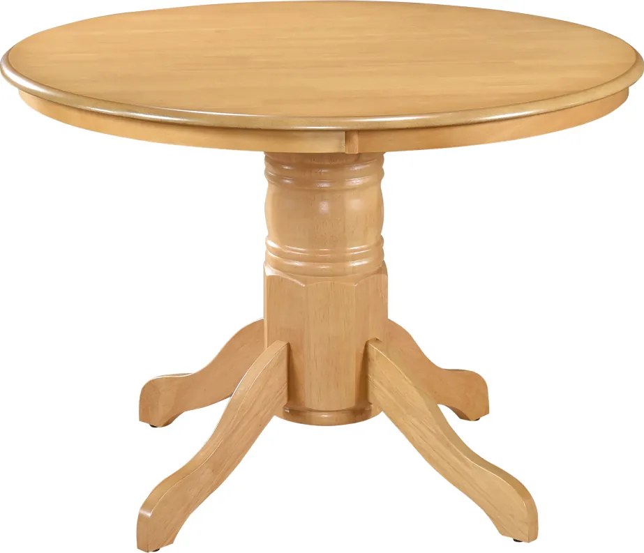 Jídelní stůl, kulatý, dub světlý, průměr 106 cm, TABLOS