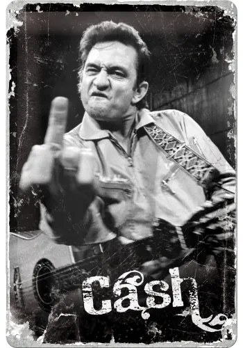 Postershop Plechová cedule - Johnny Cash 30x20 cm