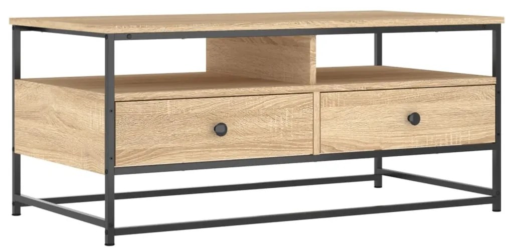 Konferenční stolek dub sonoma 100 x 51 x 45 cm kompozitní dřevo - Default Title