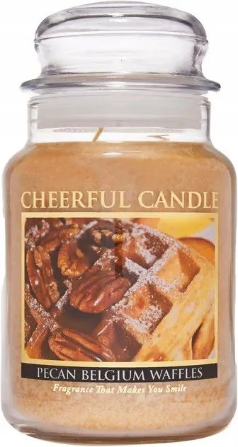 Velká svíčka Pecan Belgium Waffles Cheerful Candle