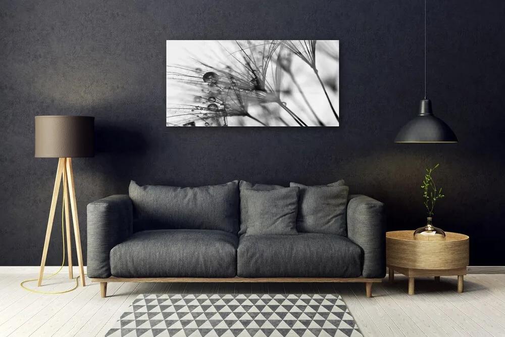 Obraz na skle Abstrakce Rostlina 125x50 cm