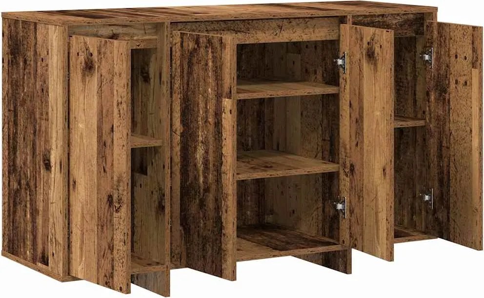 Servírovací skříň Staré dřevo 120 x 41 x 75 cm Kompozitní dřevo 3333903