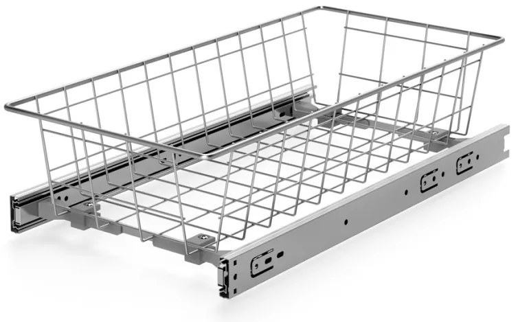 In-Design Šatní koš na oblečení s plným výsuvem výška 120 mm antracitová Šířka koše (mm): 435 mm, Minimální nastavitelná šířka: 455 mm, Maximální nastavitelná šířka: 515 mm