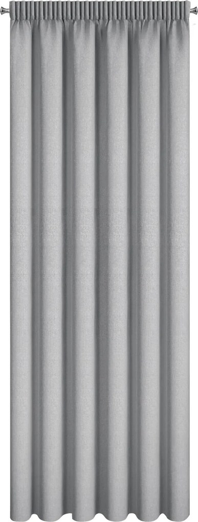 ZATEMŇOVACÍ ZÁVĚS (100%) NA PÁSCE ZOEY 140X270 CM STŘÍBRNÝ