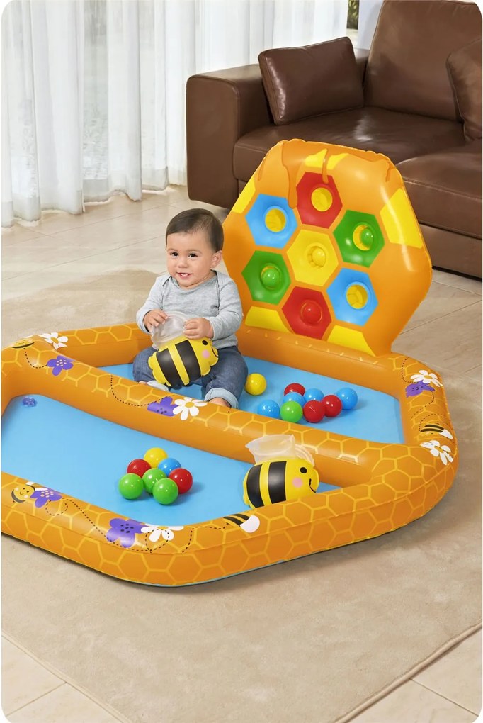 Nafukovací hřiště Bees 127x119x61 cm pro děti Bestway 52639