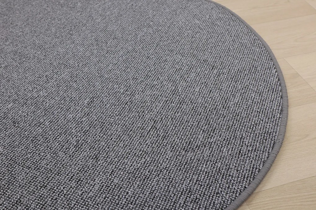 Timzo, Kusový koberec Neapol 4726 kruh, 200x200 (průměr) kruh, šedá, chodba / předsíň