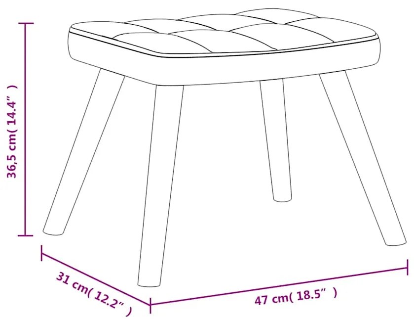 vidaXL Marketos Houpací křeslo se stoličkou černé textil