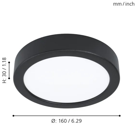 Eglo 99222 - LED Stropní svítidlo FUEVA 5 LED/10,5W/230V