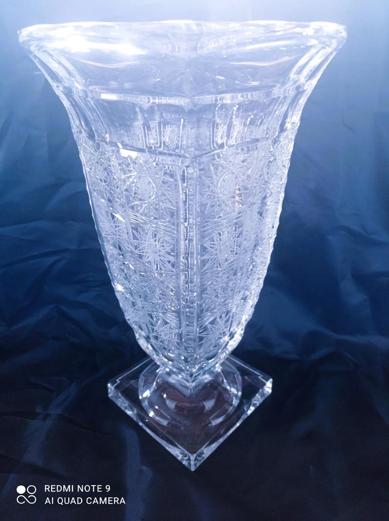 Broušená váza Magma 33 cm