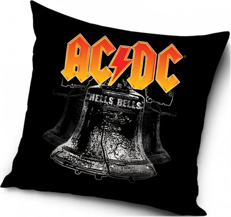 Polštář AC/DC - motiv Hells Bells - 40 x 40 cm