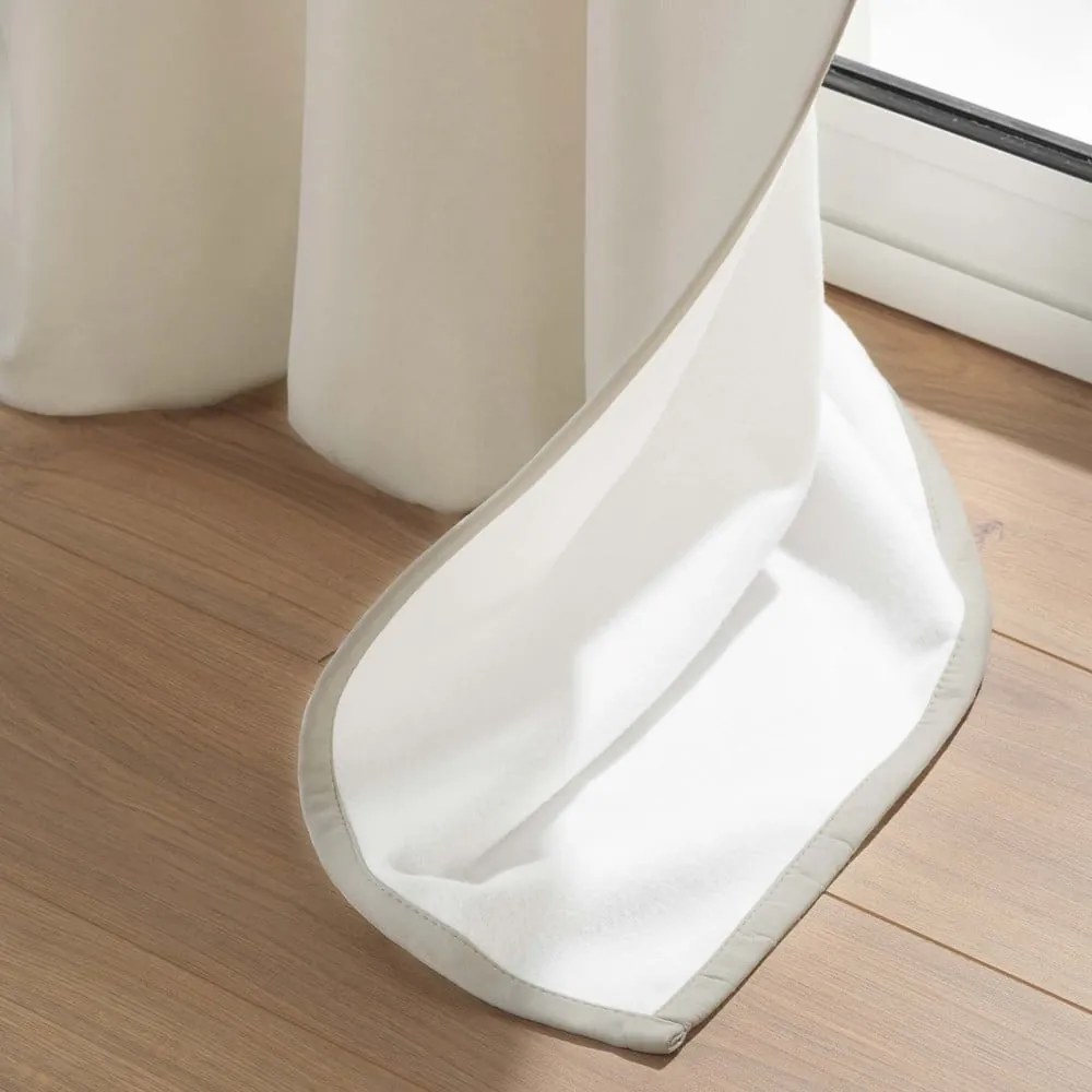 Béžový termo závěs z mikrovlákna 135x260 cm Micropolar – douceur d'intérieur