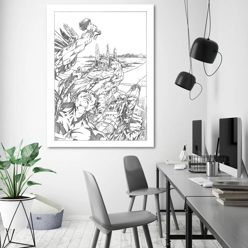 Gario Obraz na plátně Kresba tužkou - Saqman Rozměry: 40 x 60 cm