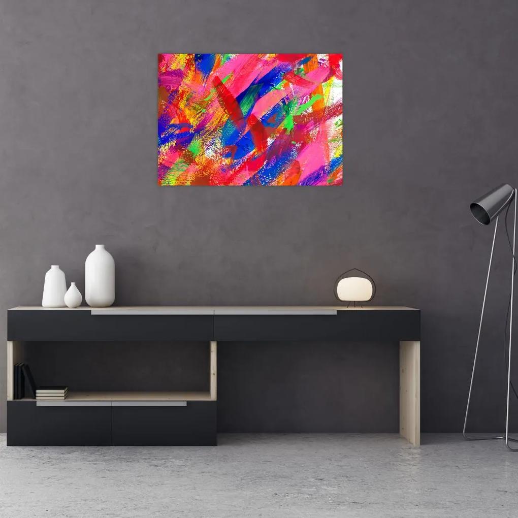 Skleněný obraz - Barevná abstrakce (70x50 cm)