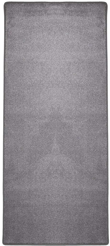 Vopi koberce Běhoun na míru Apollo Soft šedý s obšitím - šíře 40 cm s obšitím
