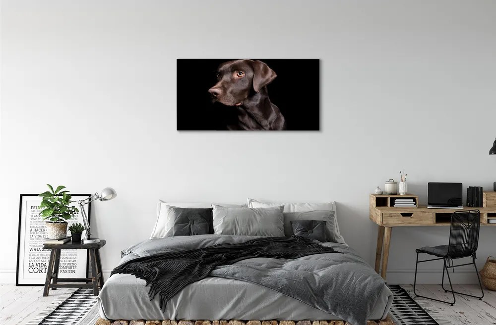 Obrazy na plátně hnědý pes 120x60 cm