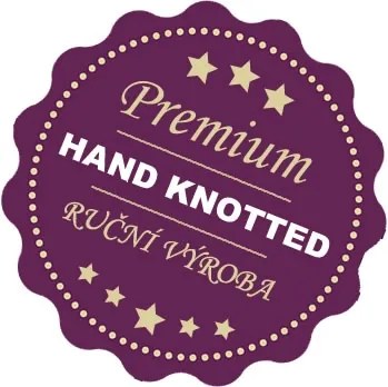 Diamond Carpets India, Ručně vázaný kusový koberec Diamond DC-EKT 10 Silver/blue, 365x550, modrá, chodba / předsíň