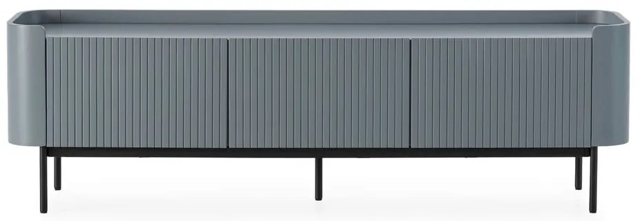 Šedomodrý TV stolek 180x55x40 cm Willa – MOME