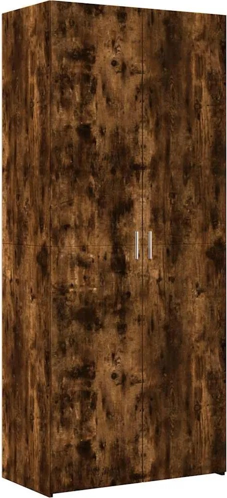Úzká úložná kouřový dub 80x42,5x225 cm kompozitní dřevo 3281354