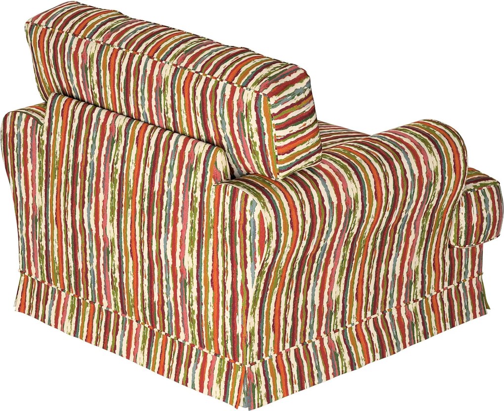 Potah na křeslo IKEA Ekeskog barva vícebarevná látka pletený vzor, vzorované