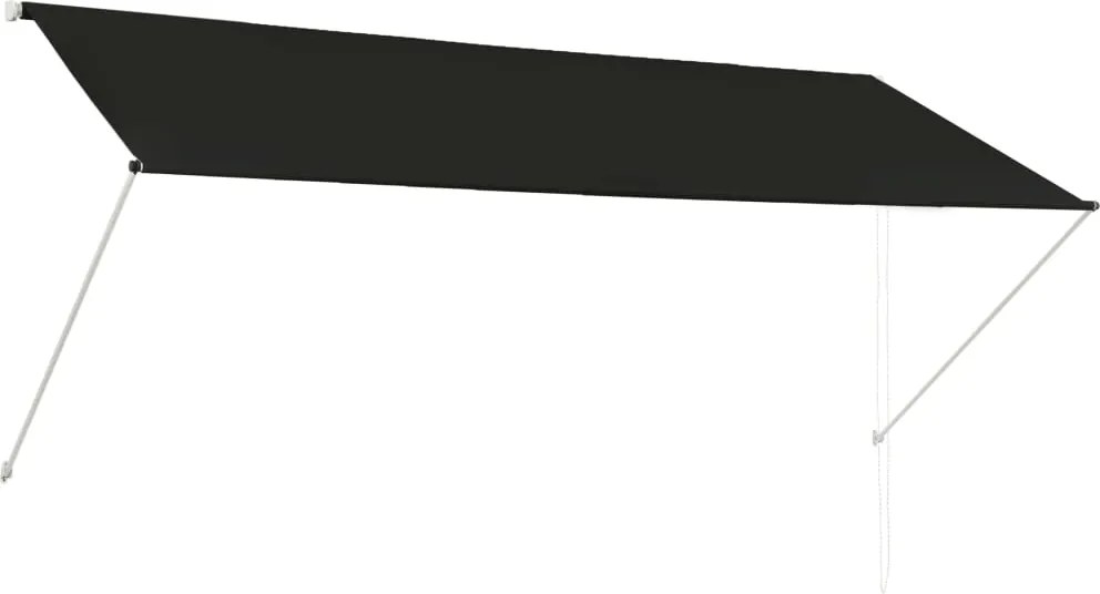Zatahovací markýza - antracitová | 300x150 cm