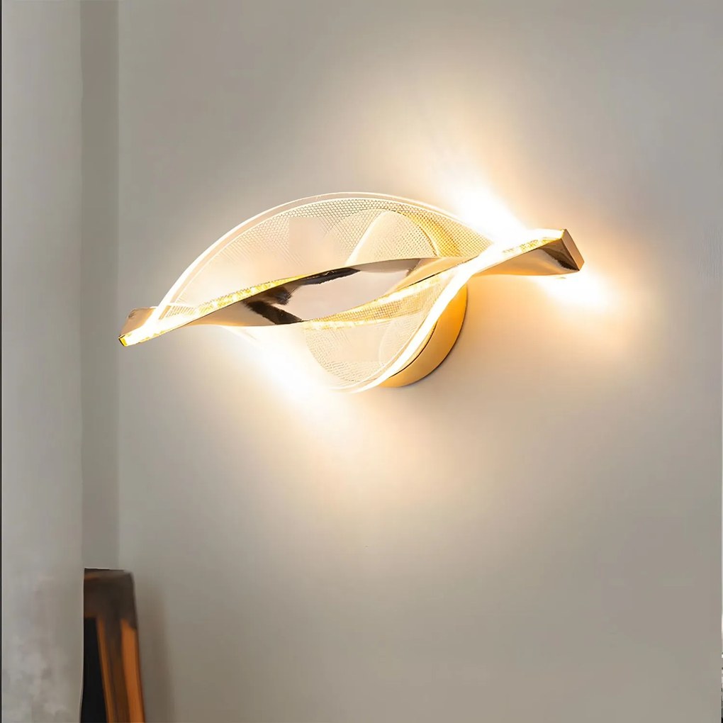 Toolight Toolight, LED nástěnné svítidlo 5W, 4000K, G031-W, zlatá, OSW-00699