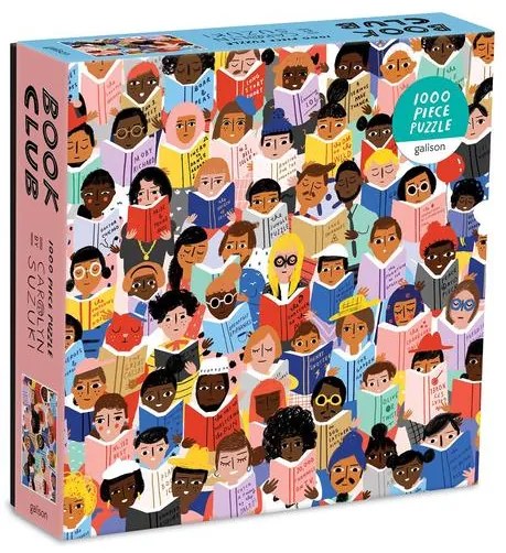 Galison Puzzle Knižní klub 1000 dílků