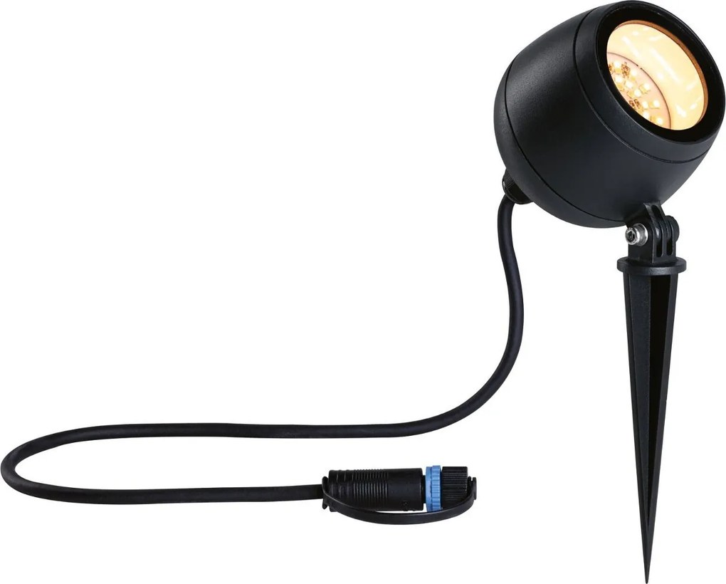 P 94768 Plug & Shine LED bodové zahradní světlo Smart Home Zigbee Kikolo neláká hmyz IP65 CCT 6,2W antracit - PAULMANN