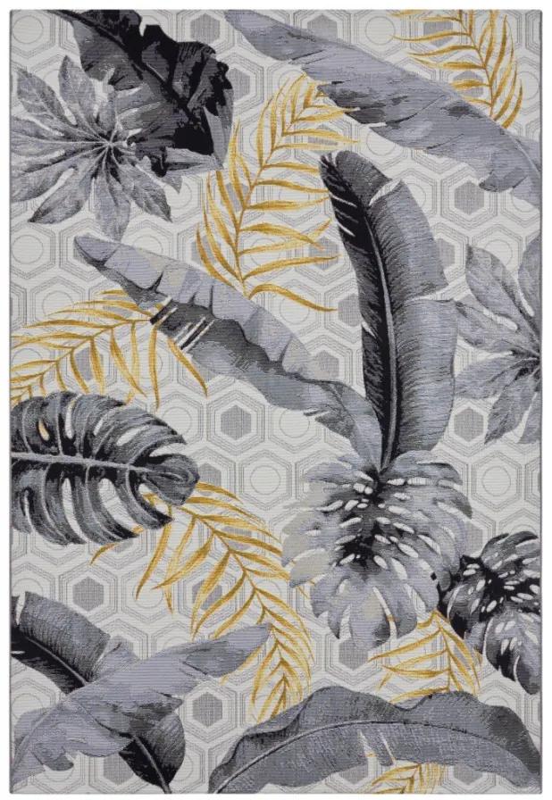 Hans Home | Kusový koberec Flair 105612 Gold Leaves Multicolored – na ven i na doma - 160x235