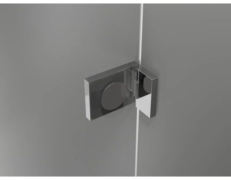 Mexen Lunar-B L, sklápěcí sprchový kout levý 100 x 70 cm, 8mm čiré sklo, chromový profil, 832L-100-070-01-00-L