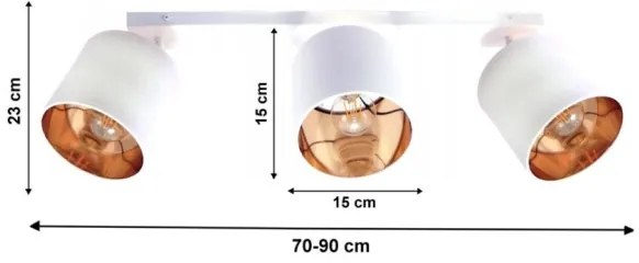 Bodové svítidlo SOFIA 3xE27/60W/230V bílá
