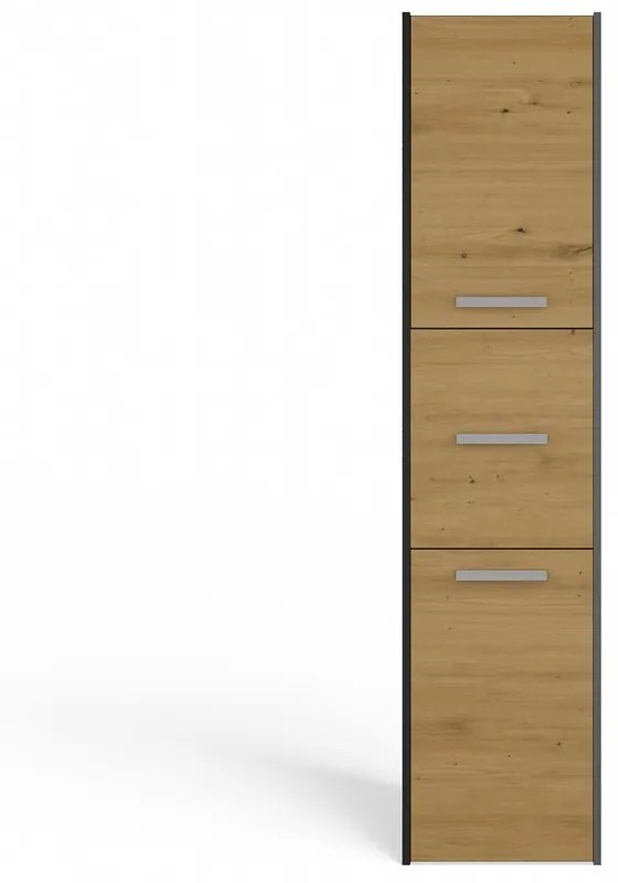Koupelnová skříňka S43 170 cm antracit/dub artisan