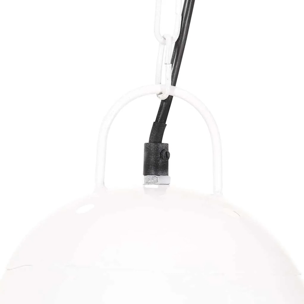 Industriální závěsné svítidlo 25 W bílé kulaté 32 cm E27 320562