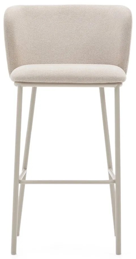 Béžová barová židle (výška sedáku 75 cm) Ciselia – Kave Home