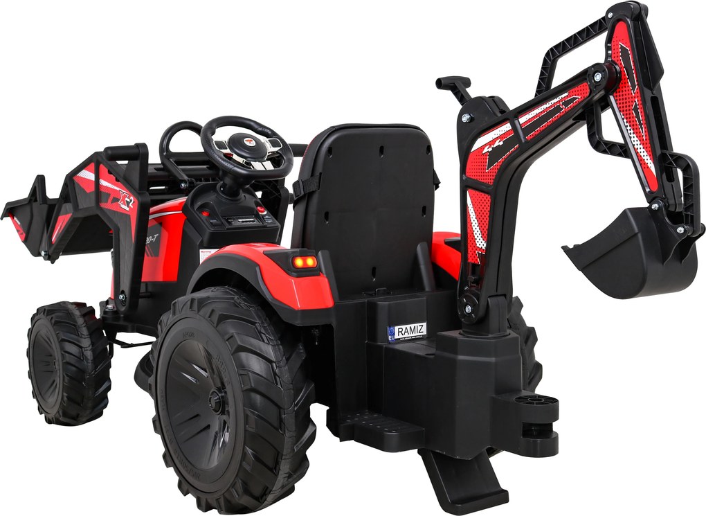 Ramiz Traktor s přívěsem 720-T červený
