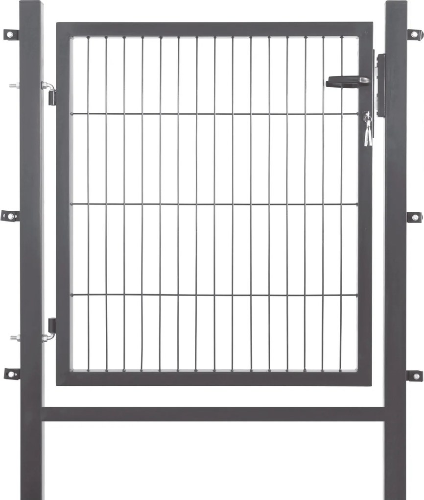 Floraworld Jednokřídlá branka Easy antracitová 100 cm x 100 cm