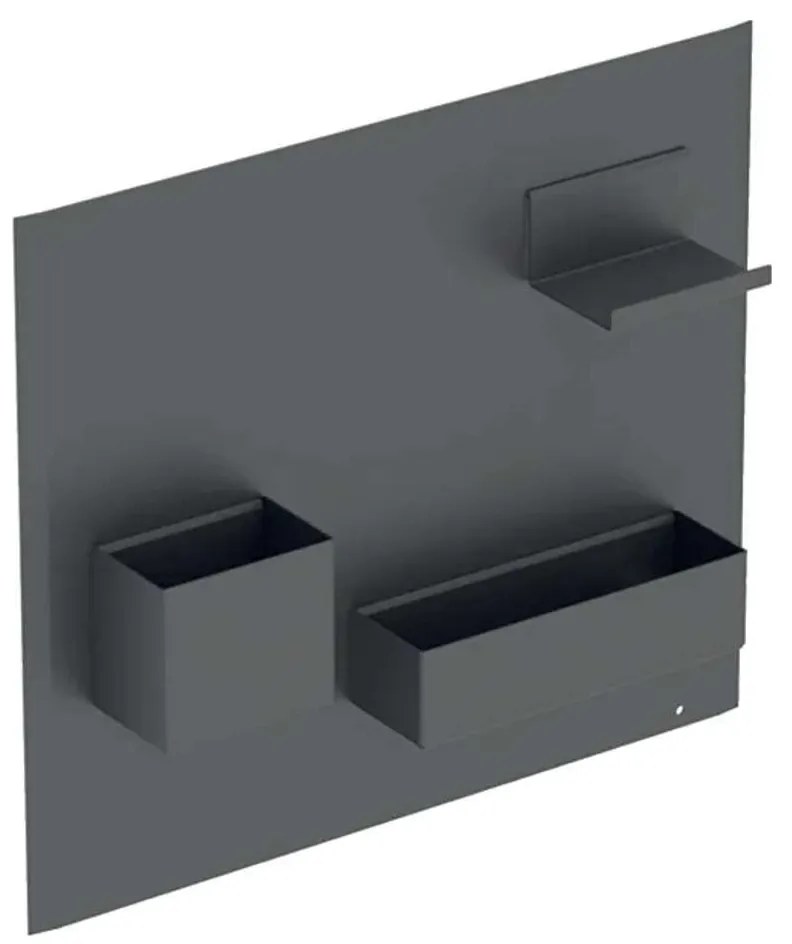 Geberit - Magnetická tabule s přihrádkami, 45x39 cm, matná láva 500.649.JK.2
